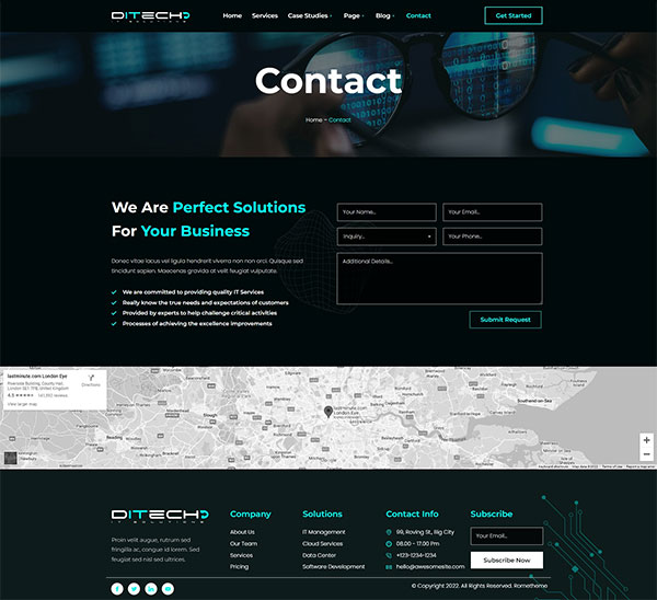 Ditech - IT Solutions & Services Company Elementor Template Kit by Rometheme